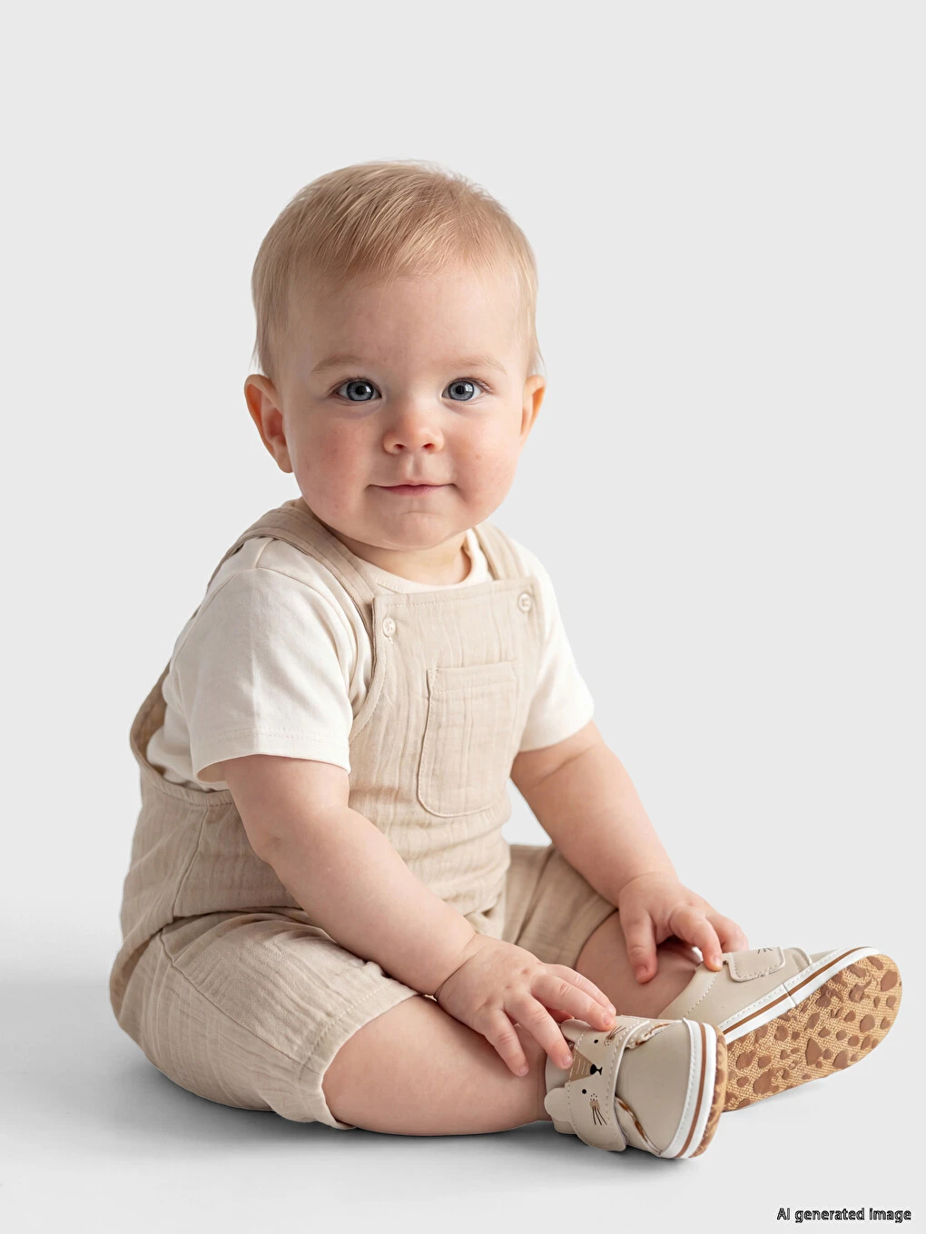 LCW baby Bebi Dečaci Muslin Tregerice I Komplet Majica Kratkih Rukava