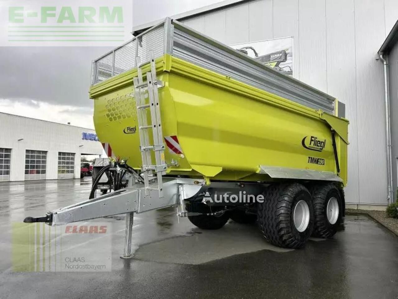 Fliegl Fliegl tmk 190 fox tandem hellgrün prikolica kiper