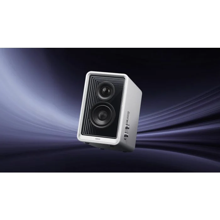 Edifier QR65 - studio monitor zvučnici 70W, Hi-Res, BT 5.3, RCA, USB-A, punjač, bela