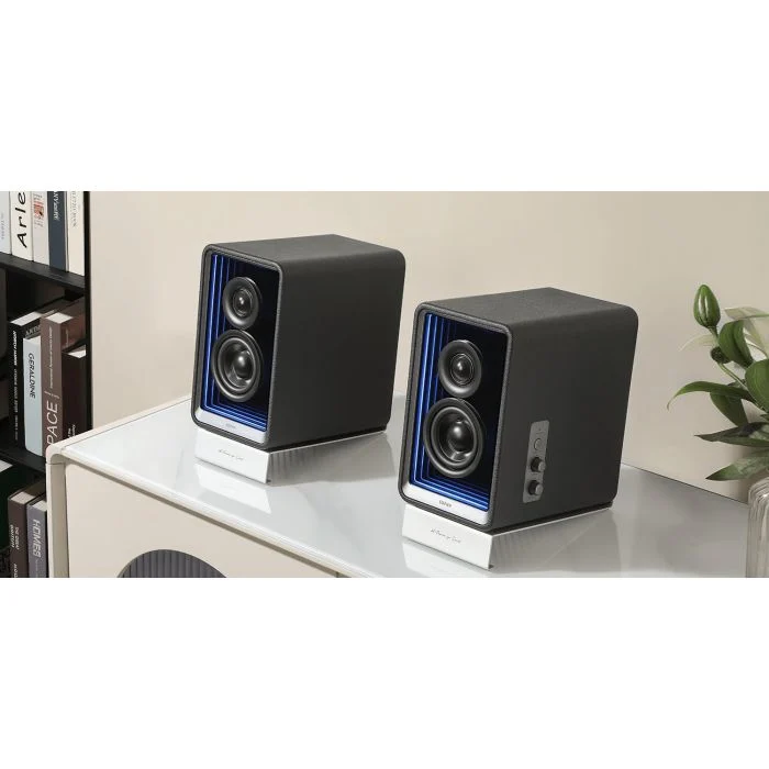 Edifier QR65 - studio monitor zvučnici 70W, Hi-Res, BT 5.3, RCA, USB-A, punjač, crna