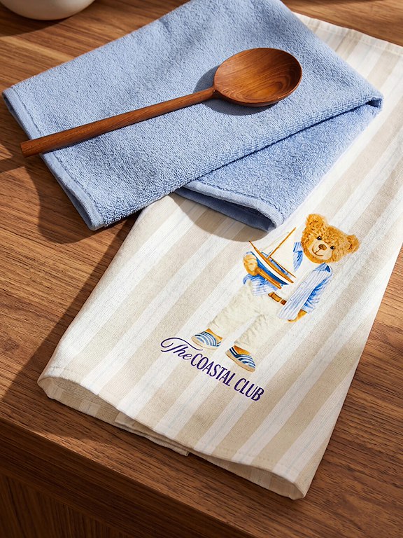 LCW HOME Bear Teddy Štampani Peškir Za Sušenje 2 Pakovanja 40x50 Cm