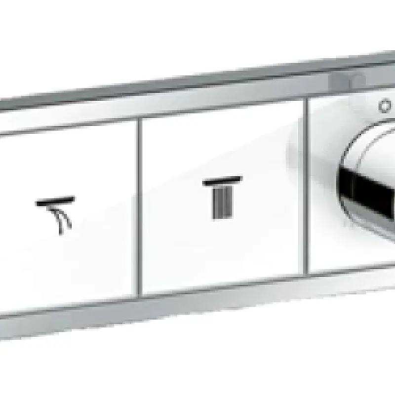 RAINSELECT TERMOSTATSKA MASKA MEŠAČA SA 3 FUNKCIJE BELO/HROM HANSGROHE