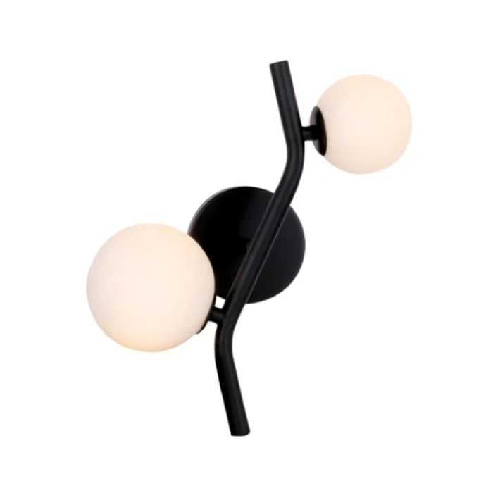 Zidna lampa E201754 - 2×G9, crna, aluminijum i staklo, IP20
Zidna lampa E201754 - 2×G9, crna, aluminijum i staklo, IP20