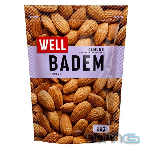 Bademi sirovi Well 80g