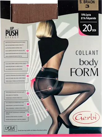 Gerbi
BODY FORM hulahopke 20 DEN, svetlo braon boja, veličina 3, 1 kom