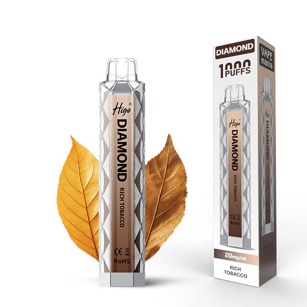 VAPE MANIA 1000 PUFFS Diamond RICH TOBACCO 20mg