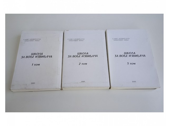 Škola za vođe izviđača 1988 tom 1-3