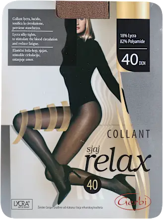Gerbi
COLLANT sjaj relax 40 DEN svetlo braon hulahopke - veličina: 4, 1 kom