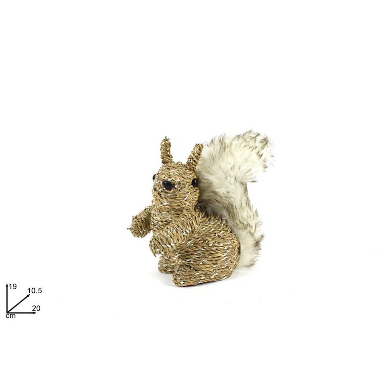 NOVOGODIŠNJA FIGURA VEVERICA 19CM RO010805
