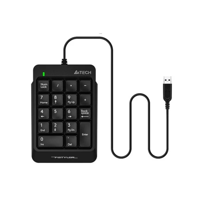 A4Tech FK13P - kompaktna numericka tastatura USB, membranska, 138x93mm, crna
