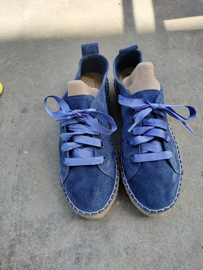 Kožne ženske espadrile 39