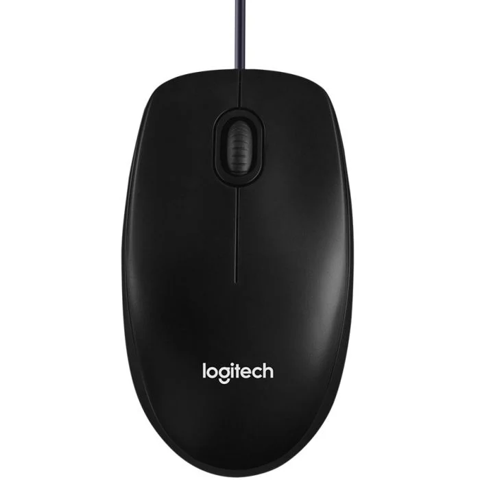 Logitech B100 žični USB miš, crni
