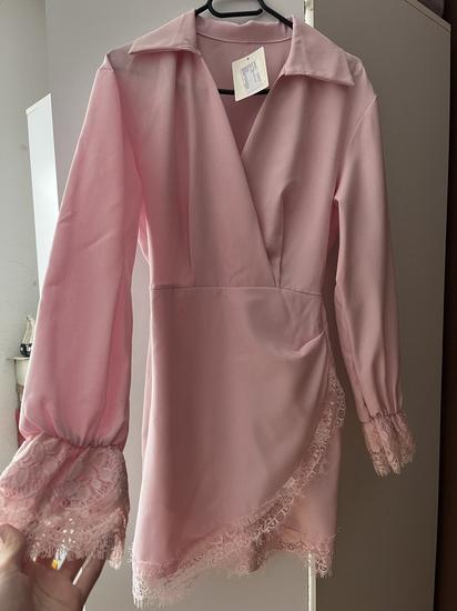 Elegantna roza haljina (Sa etiketom) S/M veličina