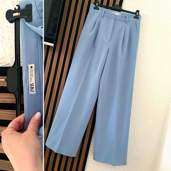           Viralne Siroke Pantalone duboki struk-M