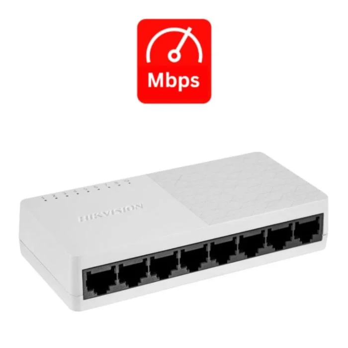 Hikvision DS-3E0108D-O - 8-portni Fast Ethernet neupravljivi svič