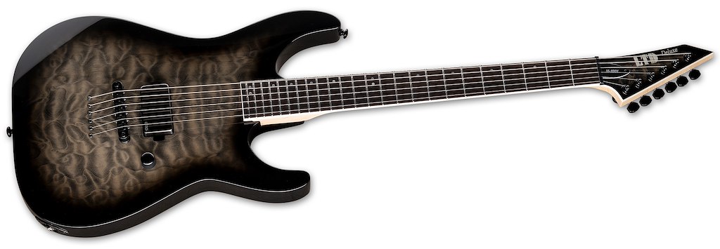 ESP LTD H-1001 QM STBLK SEE THRU BLACK