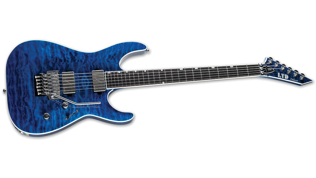 ESP LTD MH-1000 QMBLKOC BLACK OCEAN B