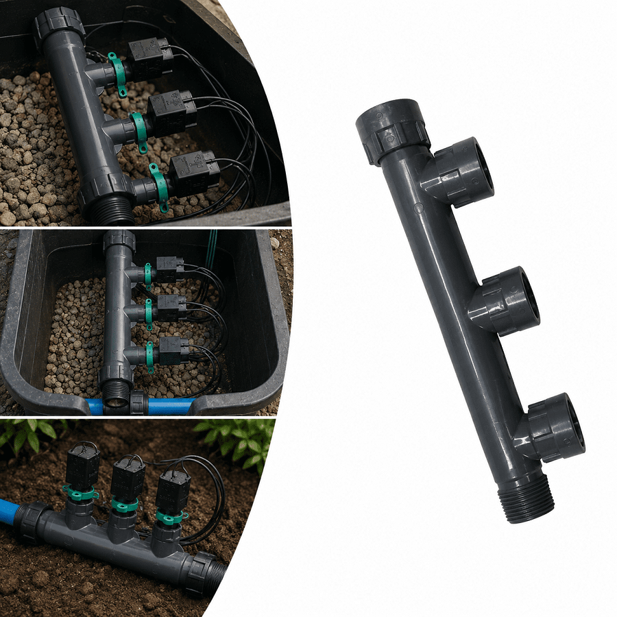PVC izvod sa holenderom 1 inč - 3 izlaza