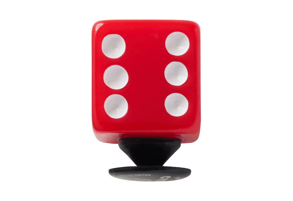 Crocs 
Crocs Jibbitz
- Red Dice