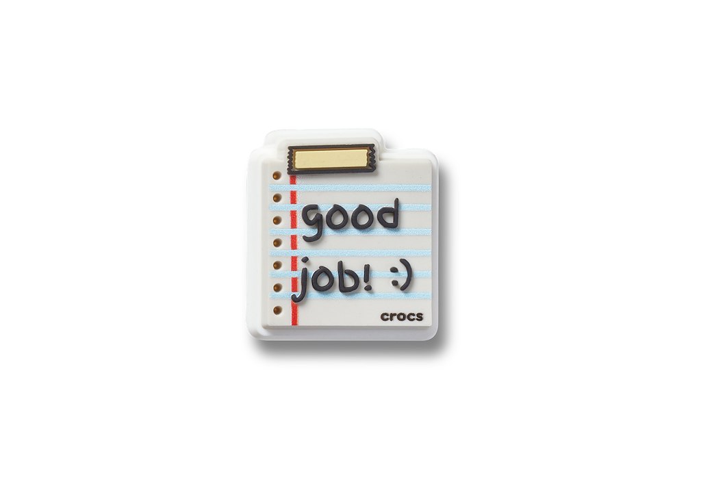 Crocs 
Crocs Jibbitz
- Good Job Notepad
