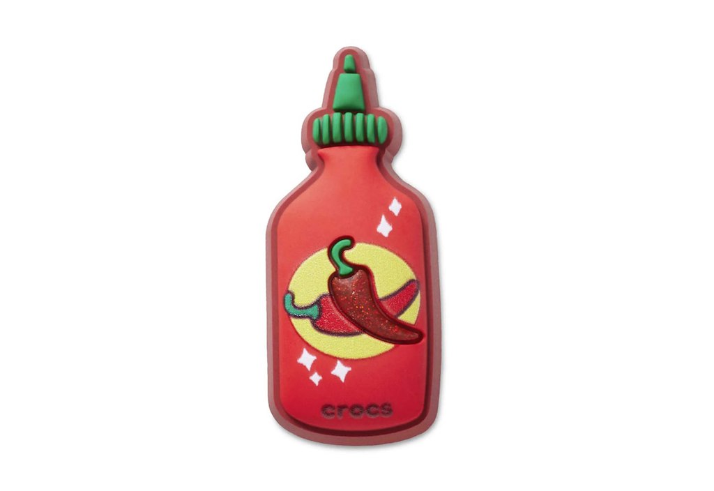 Crocs 
Crocs Jibbitz
- Hot Hot Sauce
