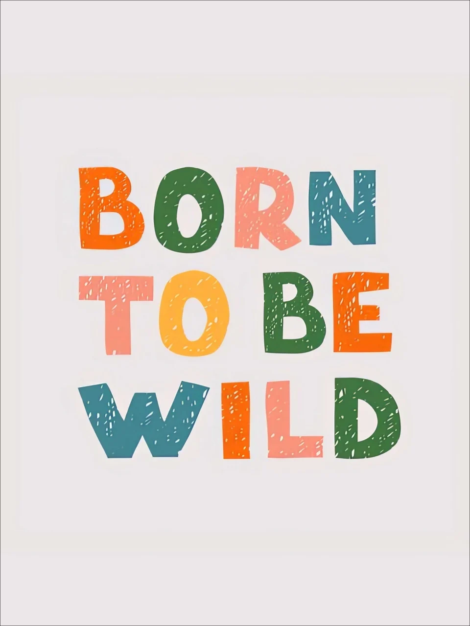 Born to be wild, uramljena slika 40x50cm , 50x70cm i 60x80cm