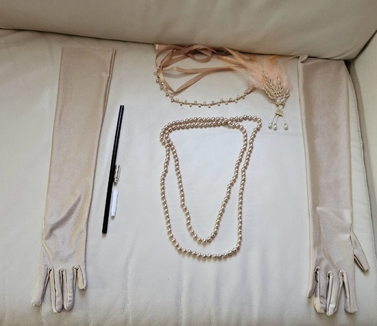 Roaring 1920s flapper kostim set, novo