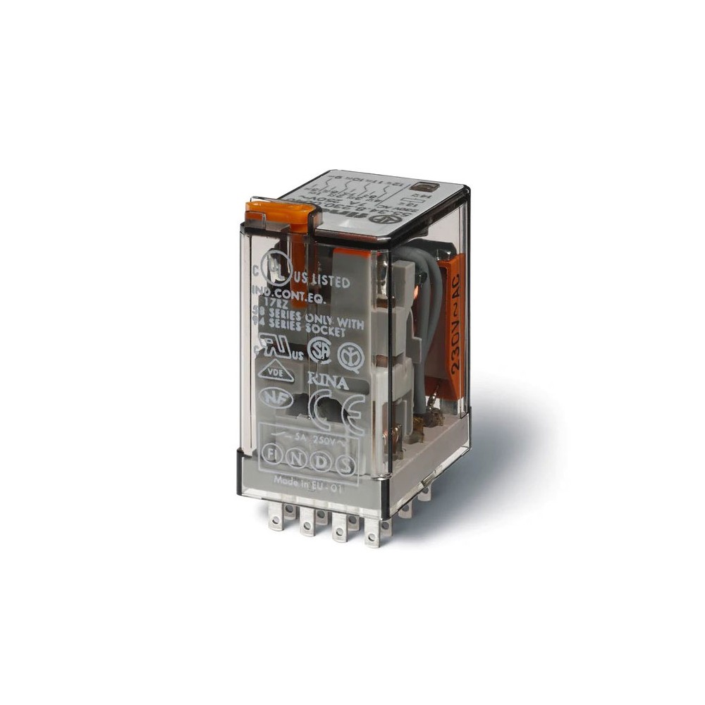 Rele Finder 24V AC 4CO,7A, 55.34.8.024.0040