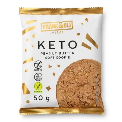 Keto kolačić sa pastom od kikirikija i čija semenom 50 g Frank&Oli
