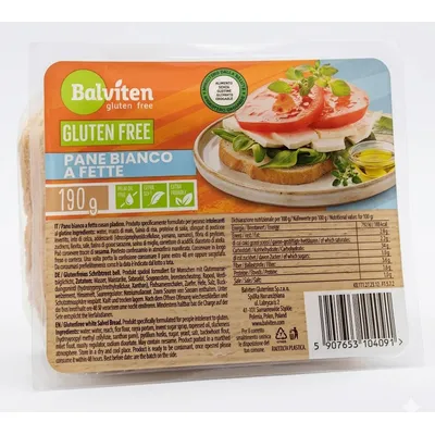 Beli hleb Pane Bianco a Fette (sert. bez glutena) 190 g Balviten