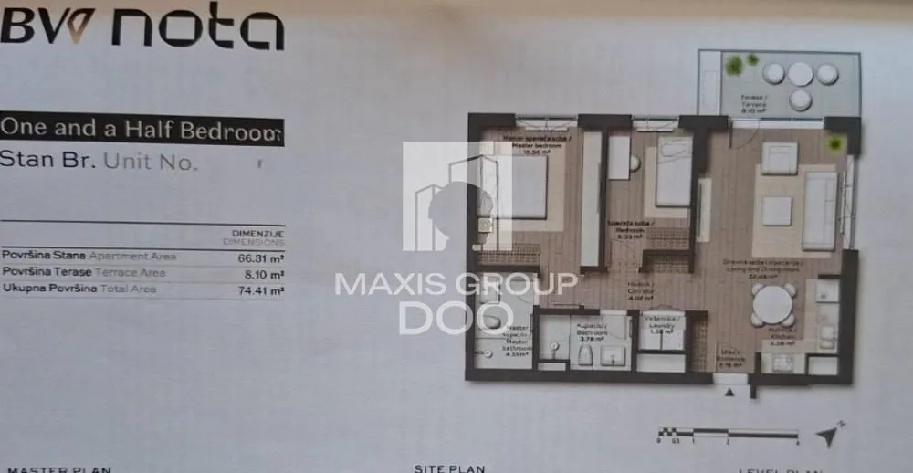 Prodaja, dvosoban stan, 74m², Savski Venac, Beograd