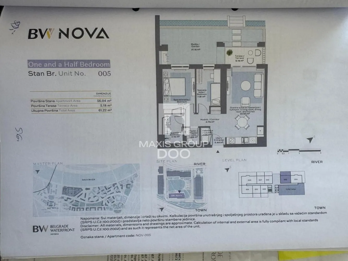Prodaja, dvosoban stan, 61m², Savski Venac, Beograd