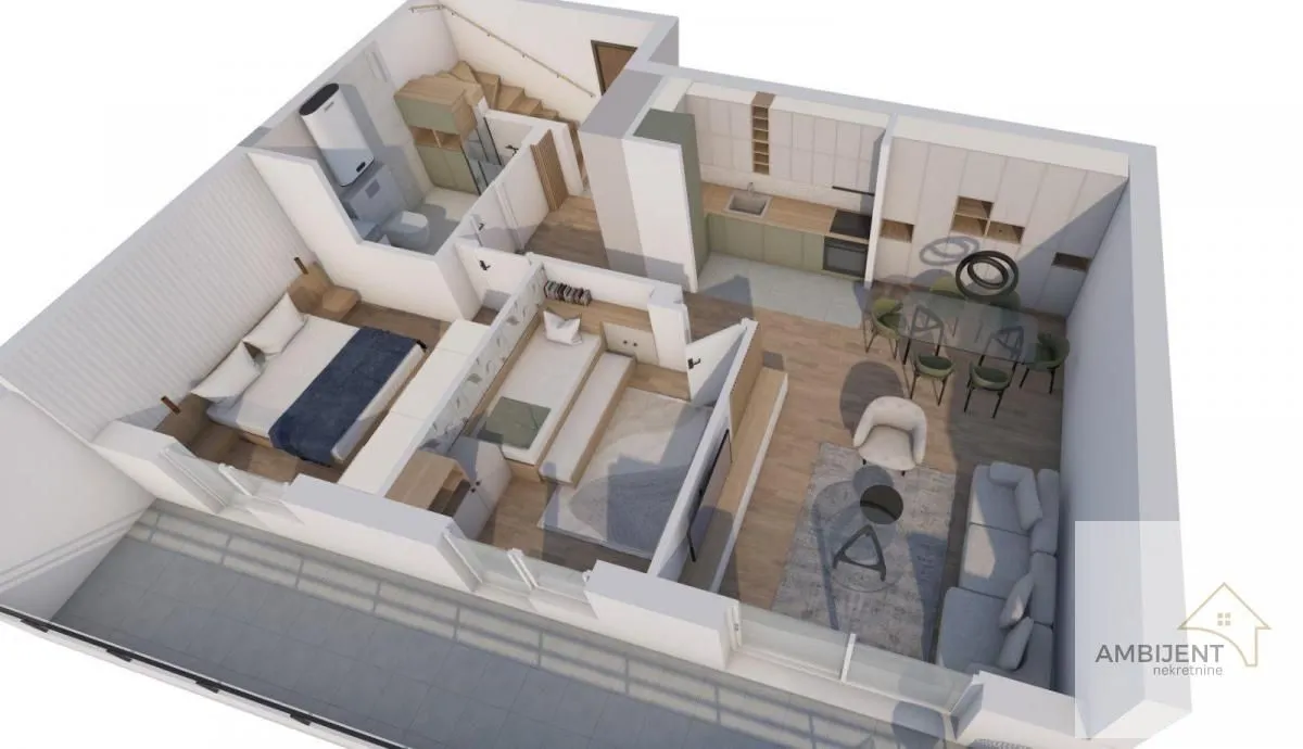 Prodaja, trosoban stan, 107m², Zemun Cara Dušana, Zemun Sve Podlokacije