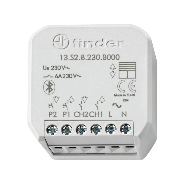Aktuator za roletne Bluetooth, 2NO/6A, 230VAC, 13.S2.8.230.B000