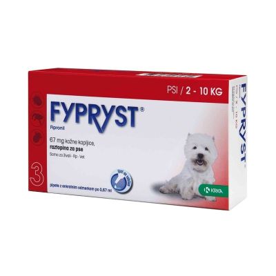 Fypryst Spot-On Ampula Protiv Spoljnih Parazita za Pse 2-10kg 0,67ml / 1kom.