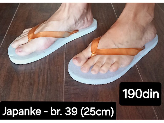 Ženske japanke bele br. 39