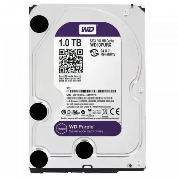Hard disk 1TB SATA3 Western Digital Caviar 64MB WD10PURZ Purple