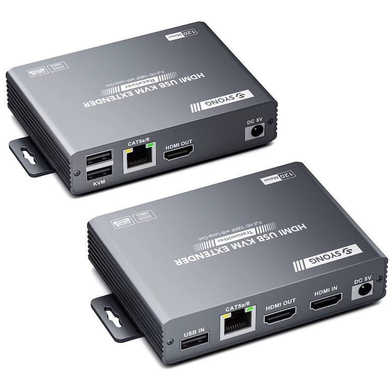 SYONG HDMI USB KVM extender EXT-HK-120MB za prenos 4K HDMI