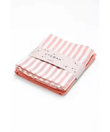 Stefan muslin tetra pelena za bebe 2u1 Roze