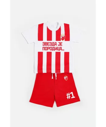 Stefan komplet Crvena Zvezda kratak rukav šorts i majica veličina 4