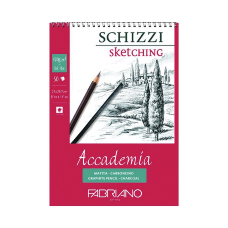 Blok Accademia Schizzi Sketching 42x59,4cm 50L 120g Fabriano 41124259