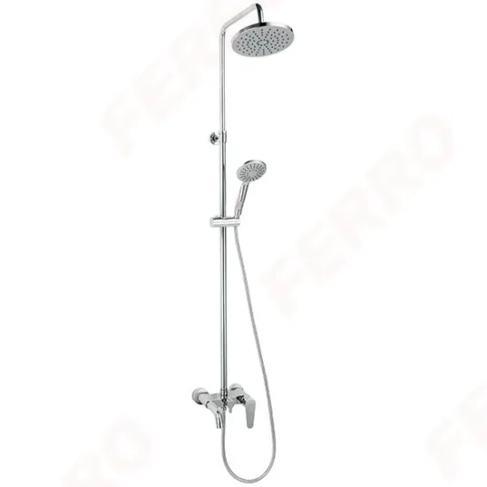 FERRO VISOKI USPONSKI TUŠ SA SLAVINOM ZA KADU, MIN.154-MAX.216 CM, SERIJA ALGEO