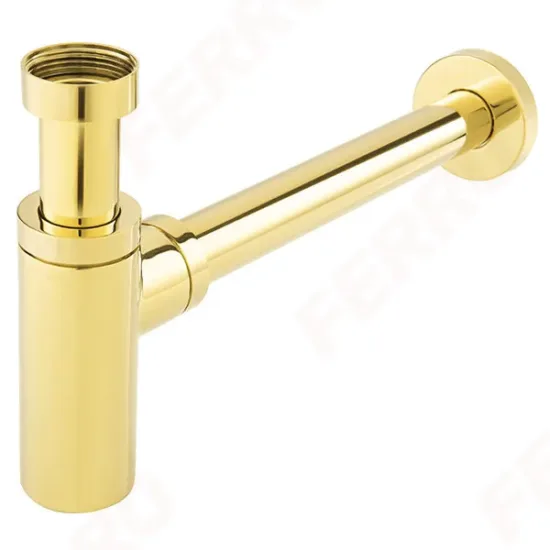 FERRO ZLATNI SIFON ZA LAVABO, ROTONDO
