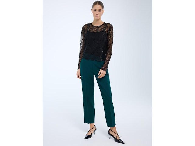 ELEGANTNE TAMNOZELENE PANTALONE *made in Italy* S
