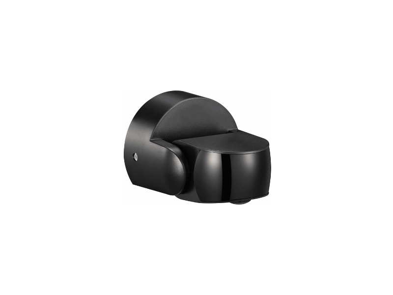 SENZOR ZIDNI 180°/360° 12M,1200W,IP65,CRNI GXSE019