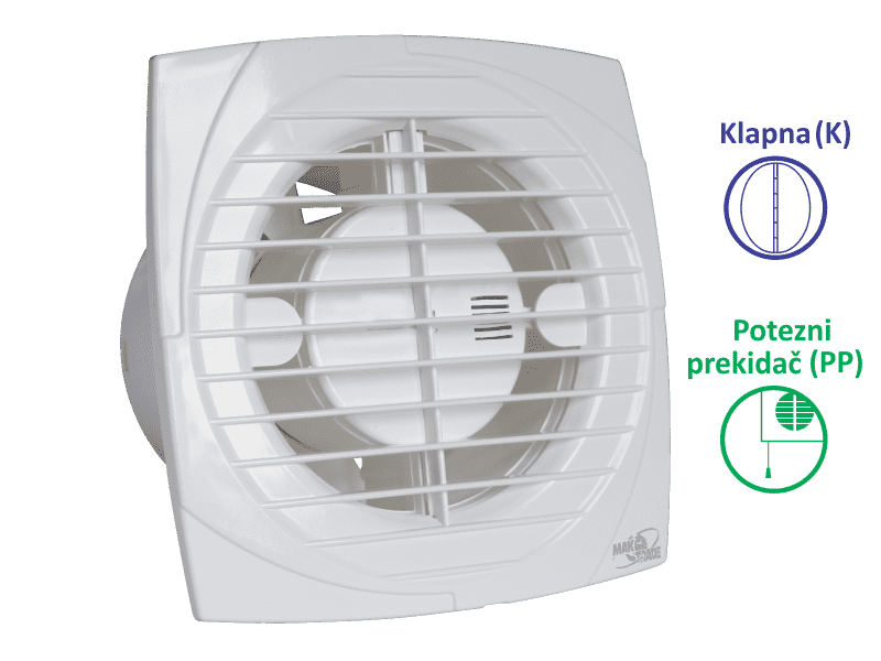 VENTILATOR KUPATILSKI MTG A150-PPK