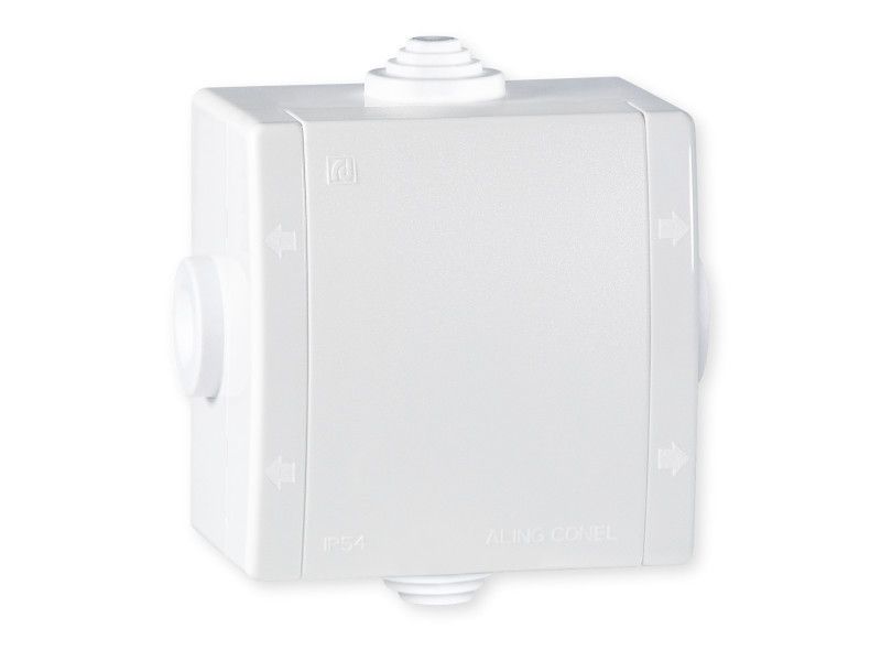 ALING OG RAZVODNA KUTIJA 80X80 SA 4 UVODA IP54 262.0 BELA