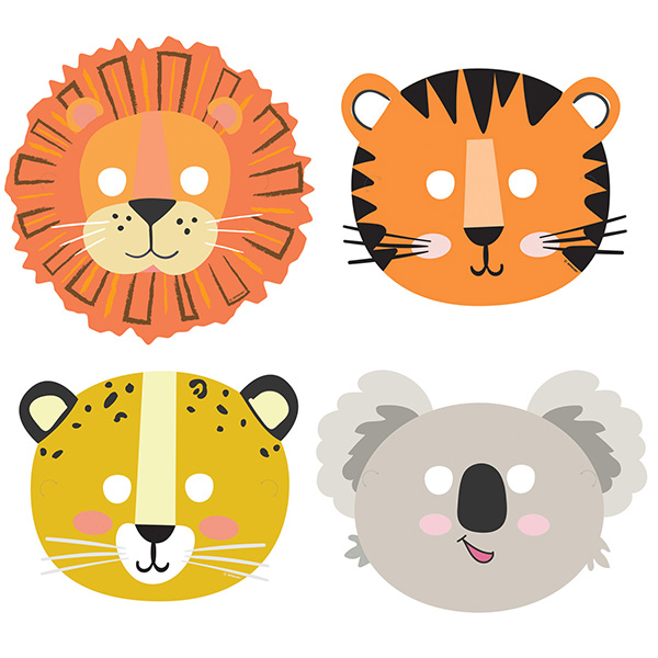 Safari maske (Lav, Tigar, Leopard, Koala)