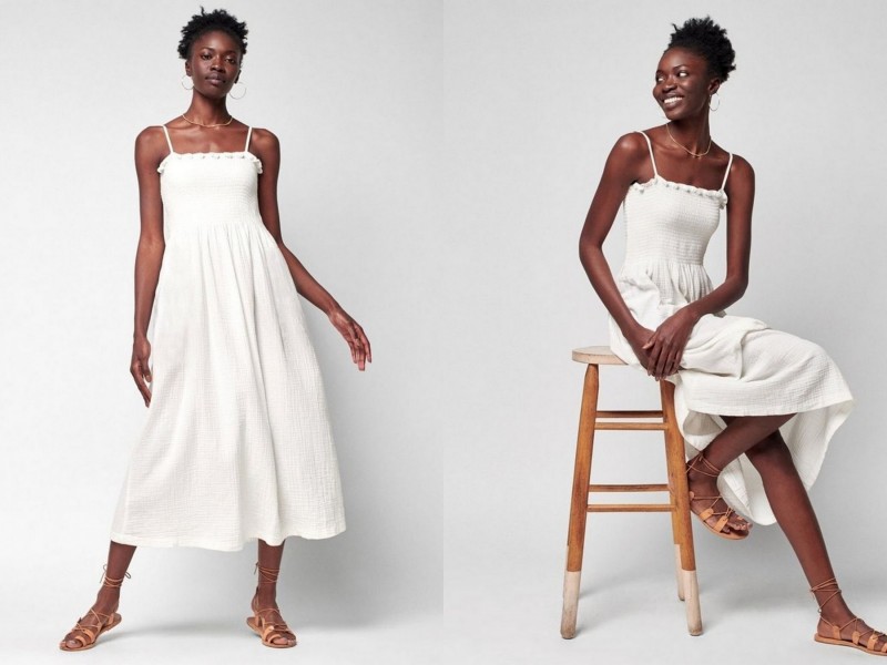 ***H&M midi smock haljina***novo***