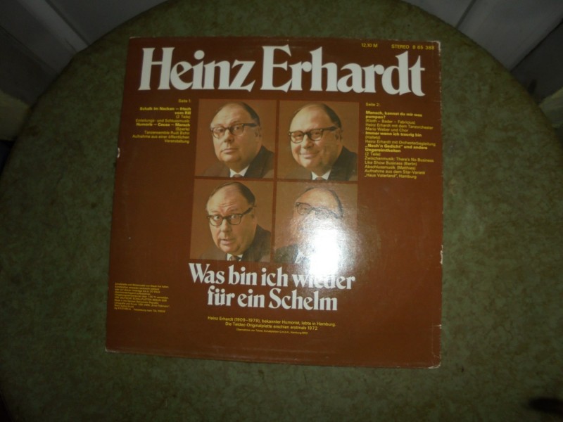 ZA KOLEKCIONARE, LP ALBUM *HEINZ ERHARDT*
